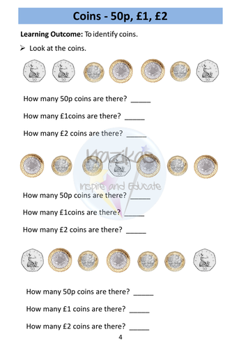 Money: AQA Entry Level 1 Maths | Teaching Resources