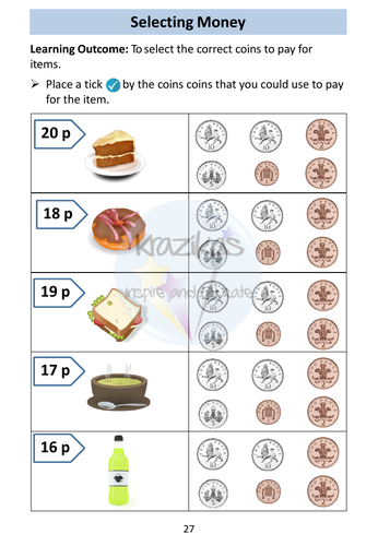 Money: AQA Entry Level 1 Maths | Teaching Resources