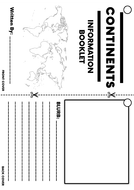 Continents Research Booklet | Teaching Resources