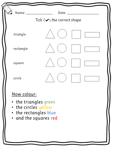 Reception/Year 1 - 2D shapes, patterns, venn diagrams, symmetry ...