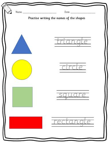 Reception/Year 1 - 2D shapes, patterns, venn diagrams, symmetry ...