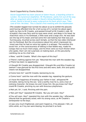 11+ English comprehension CSSE David Copperfield | Teaching Resources