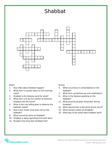 Shabbat (Jewish Festivals) | Teaching Resources