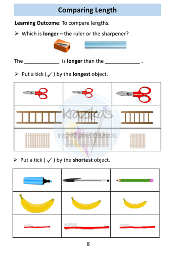 Measure: Height and Length - AQA Entry Level 1 Maths | Teaching Resources