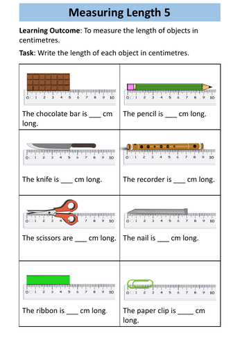 Measure: Height and Length Workbook - Entry Level 1 Maths | Teaching ...