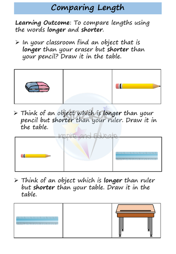 Measure: Height and Length - AQA Entry Level 1 Maths | Teaching Resources