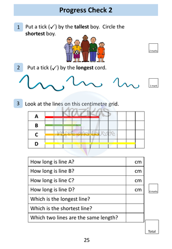 Measure: Height and Length - AQA Entry Level 1 Maths | Teaching Resources