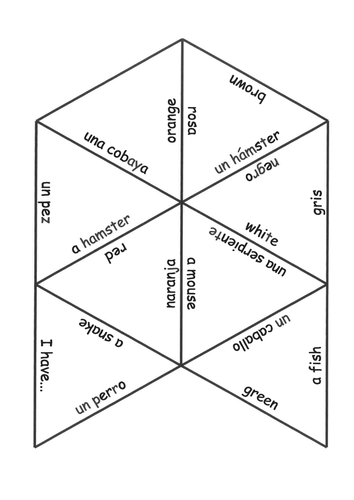 KS3 Spanish Tarsia puzzles | Teaching Resources
