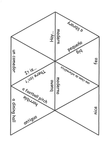 KS3 Spanish Tarsia puzzles | Teaching Resources
