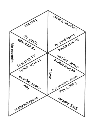 KS3 Spanish Tarsia puzzles | Teaching Resources