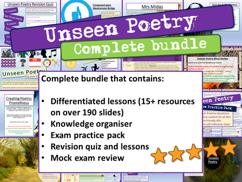 Unseen Poetry GCSE | Teaching Resources