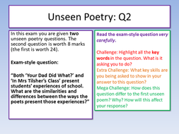 Unseen Poetry GCSE | Teaching Resources