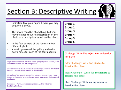 AQA English Language Paper 1 Question 5 | Teaching Resources