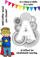 Mindfulness Colouring - Alphabet | Teaching Resources