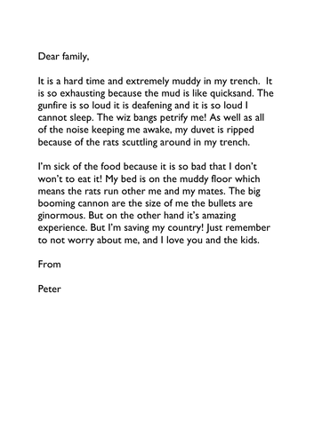 Year 6 letter plan | Teaching Resources