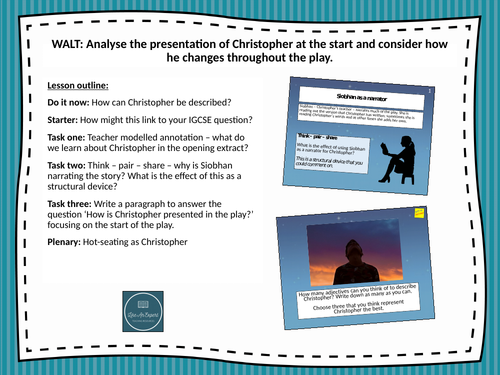 IGCSE Curious Incident (play) - how is Christopher presented at the ...