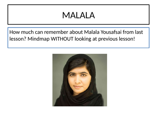 Series of Malala based English lessons for KS3 | Teaching Resources