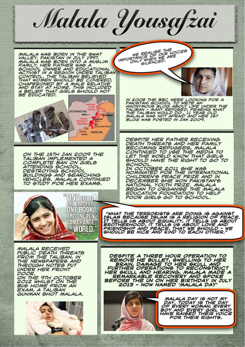Series of Malala based English lessons for KS3 | Teaching Resources