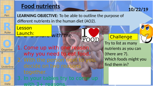 Food and Digestion WHOLE UNIT - Exploring science (Year 8) | Teaching ...
