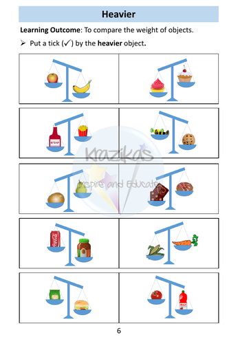 Weight: AQA Entry Level 1 Maths | Teaching Resources