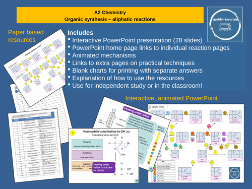 Organic synthesis – aliphatic | Teaching Resources Organic synthesis – aliphatic | Teaching Resources