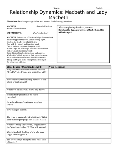 GCSE English: Macbeth Act Three | Teaching Resources