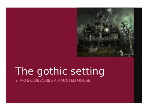 Horror and The Gothic | Teaching Resources