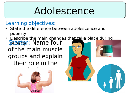 KS3 ~ Year 7 ~ Adolescence | Teaching Resources