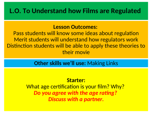 Media Key Theory Series: Media Regulation | Teaching Resources