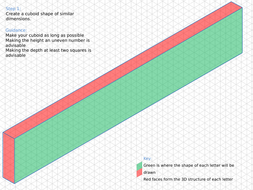 Isometric Name - a step by step guide presentation | Teaching Resources