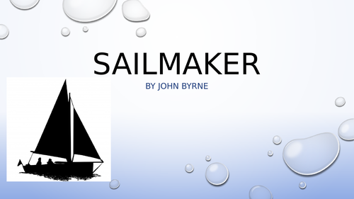Sailmaker, by Alan Spence. Comprehension Question Worksheets and Theme ...