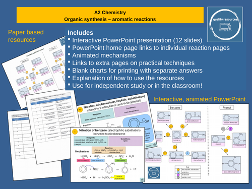 Organic synthesis – aromatic | Teaching Resources