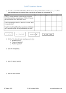 SUVAT Equations Lesson | Teaching Resources