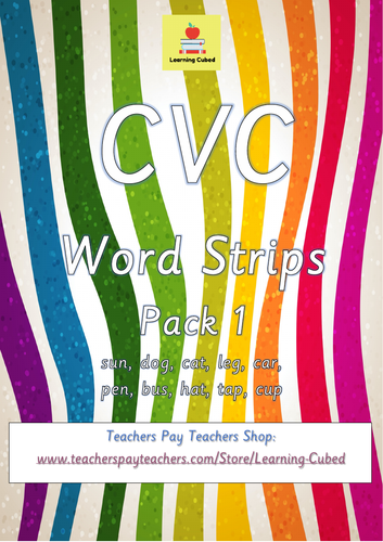 CVC Word Strips - Pack 1 | Teaching Resources