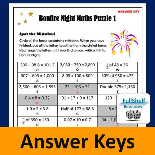 Bonfire Night Maths | Teaching Resources