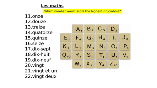 French numbers months date of birth | Teaching Resources