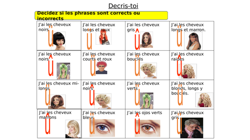 French describe yourself | Teaching Resources