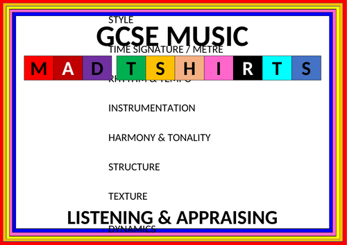 GCSE Music - Knowledge Organisers | Teaching Resources