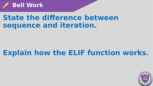 2.2 Programming Techniques (full lesson set - 8 lessons) | Teaching ...