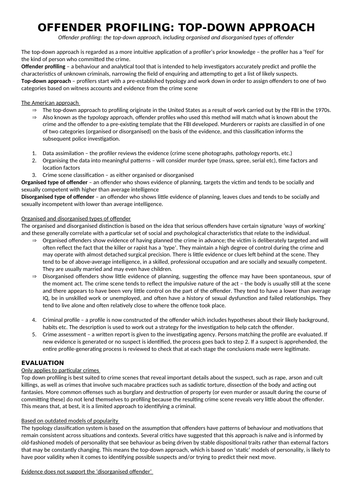 Forensic Psychology Notes Bundle (A*) | Teaching Resources