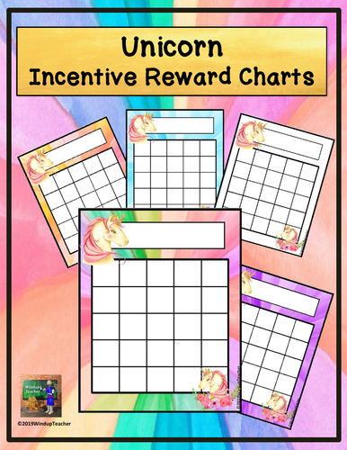 Unicorn Incentive Reward Sticker Charts Set #2 | Teaching Resources