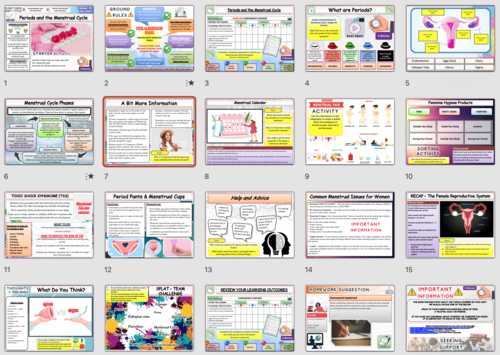 Periods + Menstrual Cycle | Teaching Resources