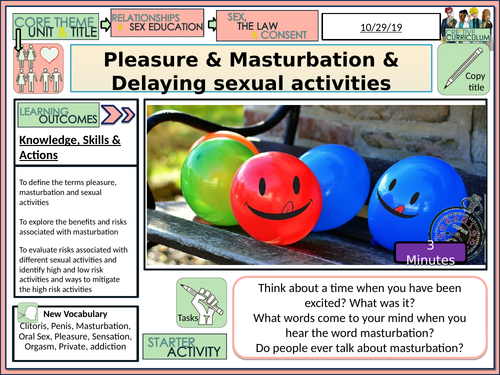 Pleasure + Masturbation PSHE | Teaching Resources