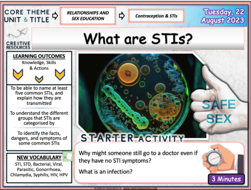 What are STI's ? PSHE | Teaching Resources