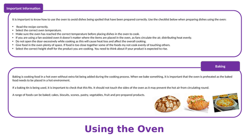 Year 9 GCSE Food Preparation & Nutrition Practical Skills 1-5 Term 1 ...