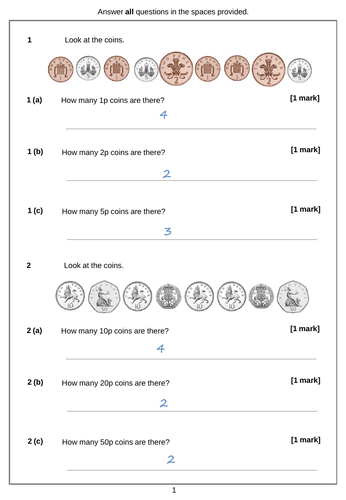 AQA Entry Level Maths Assessment - Money | Teaching Resources