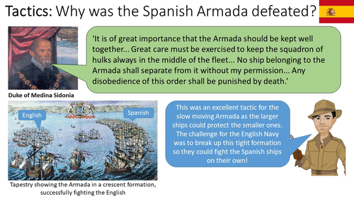 Diamond 9: Why was the Spanish Armada defeated in 1588? | Teaching ...