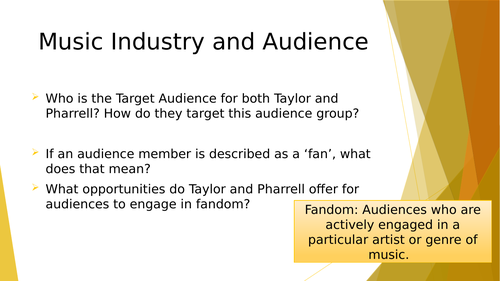 Music Industry and Audience EDUQAS GCSE Media | Teaching Resources