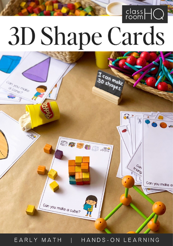 3D Shape Simple Play Mats | STEM Bins | Teaching Resources