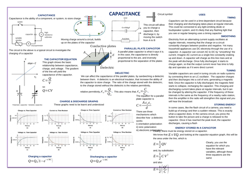 'Prevision' Capacitance | Teaching Resources